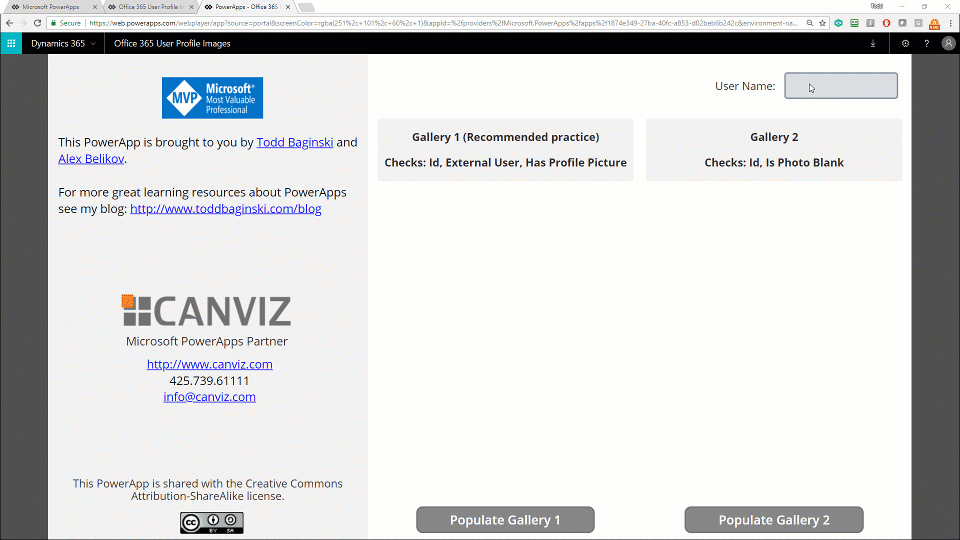 HOW TO: Display Office 365 User Profile Images in PowerApps - Todd ...