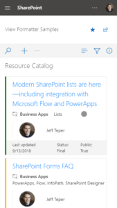 HOW TO: Create custom responsive SharePoint list views with View Formatters - Todd Baginski's Blog