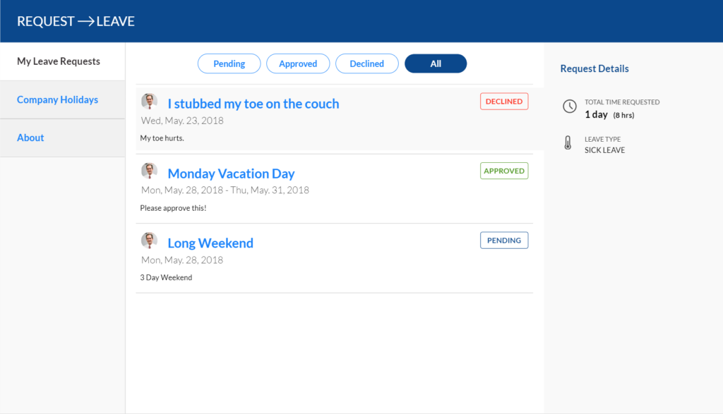Leave Request PowerApps Sample - Todd Baginski's Blog